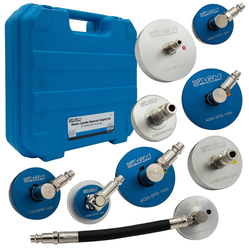 AGM Master Cylinder Adapter Set - 9 Adapters | Brake Bleeder Compatible ...