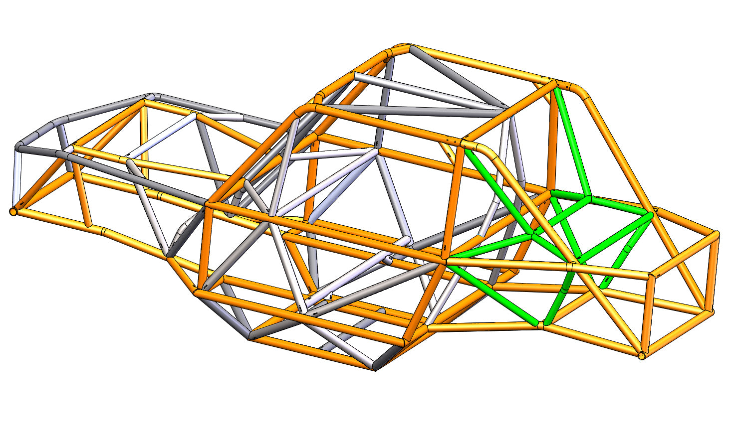 IBEX 2-Seat Rear Plus Tube Assembly – Skinny Pedal Racing